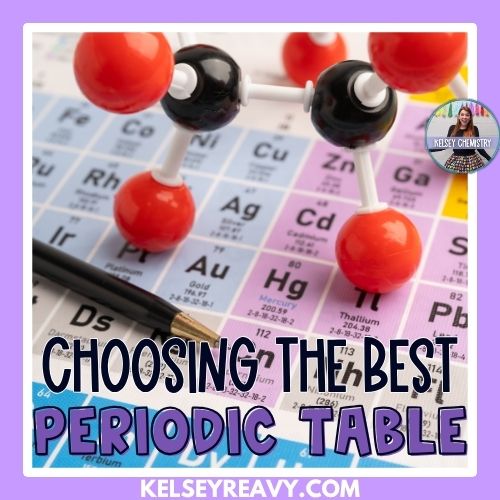 How to Choose the Best Periodic Table for Your Chemistry Students ...